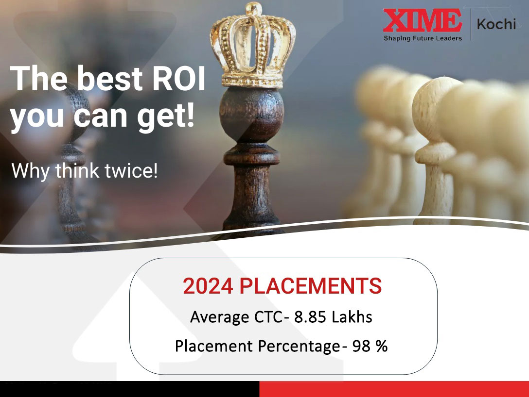 Placement data of XIME Kochi, ROI at XIME Kochi